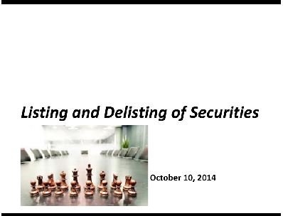 Study Notes - ICSI executive pgm listing and delisting - Mangalam Placement