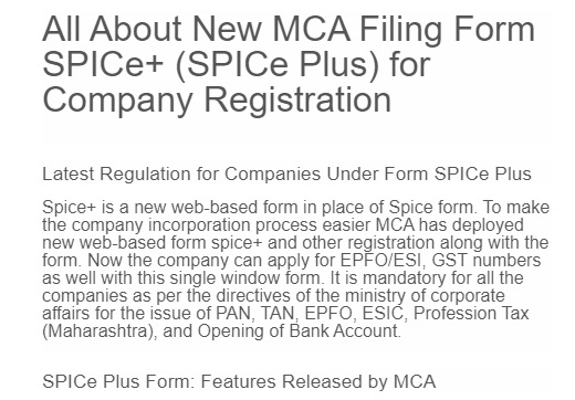 Study Notes - SPICe Form - Mangalam Placement